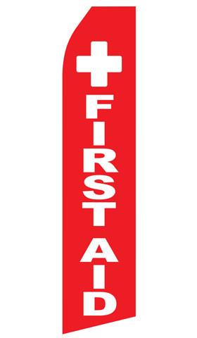 First Aid Feather Flags | Stock Design — Minuteman Press San Antonio TX ...